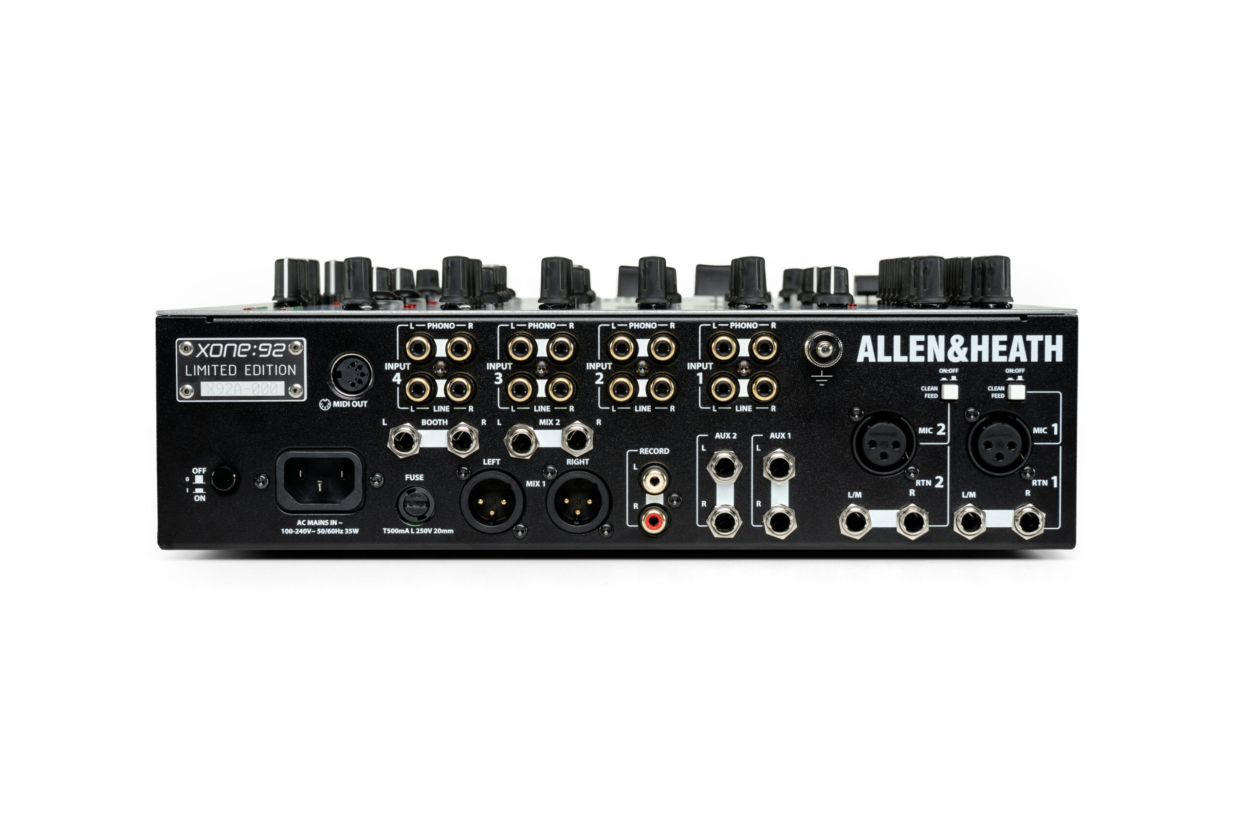 Allen & Heath XONE:92 Limited Edition 4+2 Channel Analogue Mixer [XONE ...