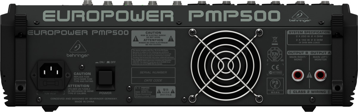 Behringer Europower Pmp500 500w 12 Channel Powered Mixer