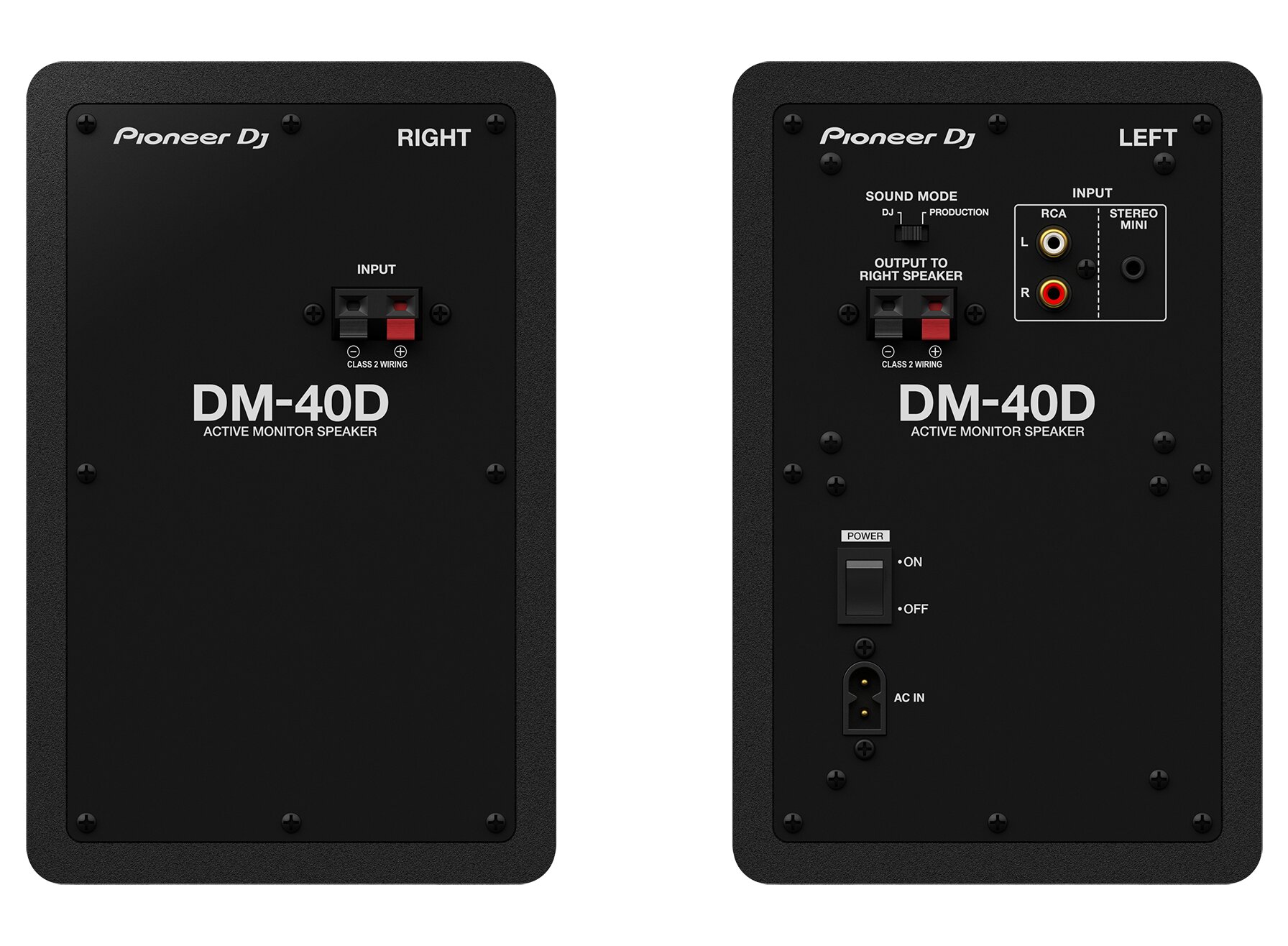 Pioneer DJ DM-40D 4” Desktop Monitor System (Black) [DM-40D] : AVShop ...