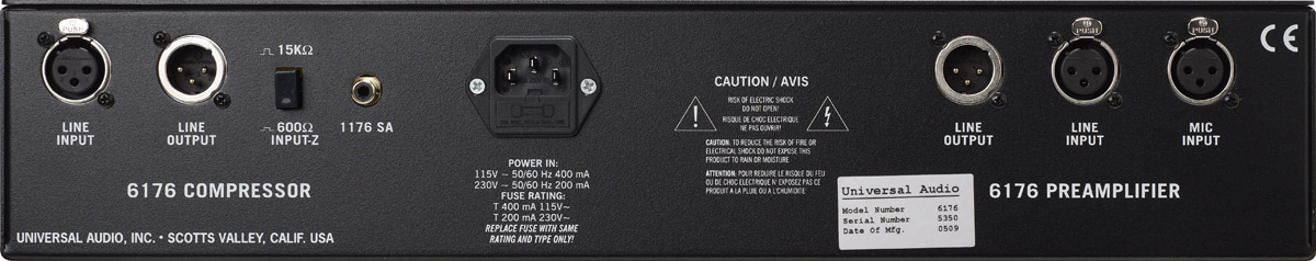 Universal Audio 6176 Vintage Channel Strip [6176] : AVShop.ca - Canada ...