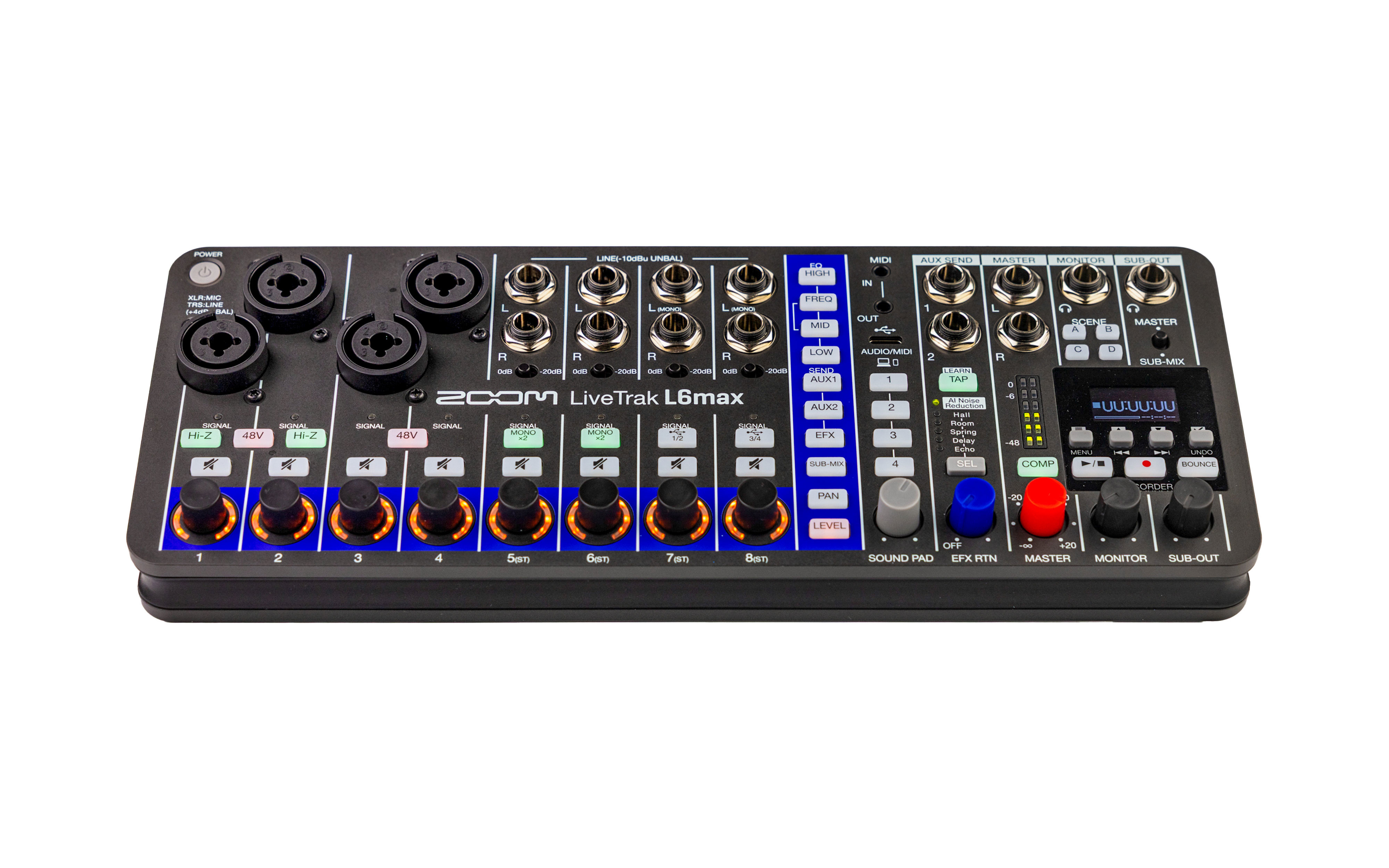 Zoom LiveTrak L6max 12-Channel Mixer & Recorder [ZL6MAX] : AVShop.ca ...