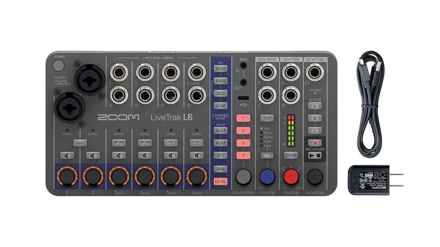 Zoom LiveTrak L6 10-Track Digital Mixer / Recorder [ZL6] : AVShop.ca ...